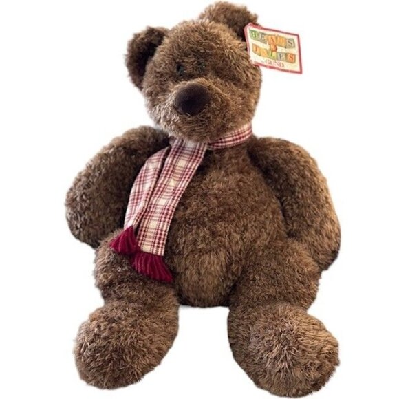 Gund | Toys | Vintage Gund 2 Brown Bear Soft Plush Heads Tails With ...